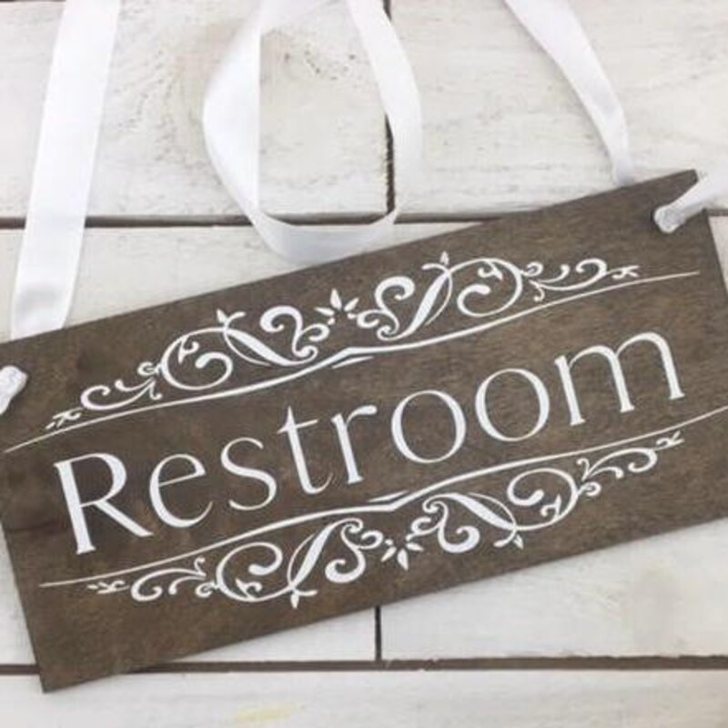 Restrooms Signs - Etsy