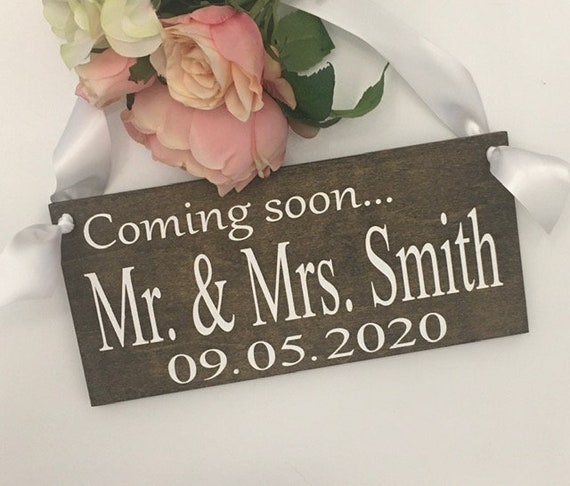 Wall Décor Home & Living Wedding Date Sign-Photography Prop Sign-12x 5. ...