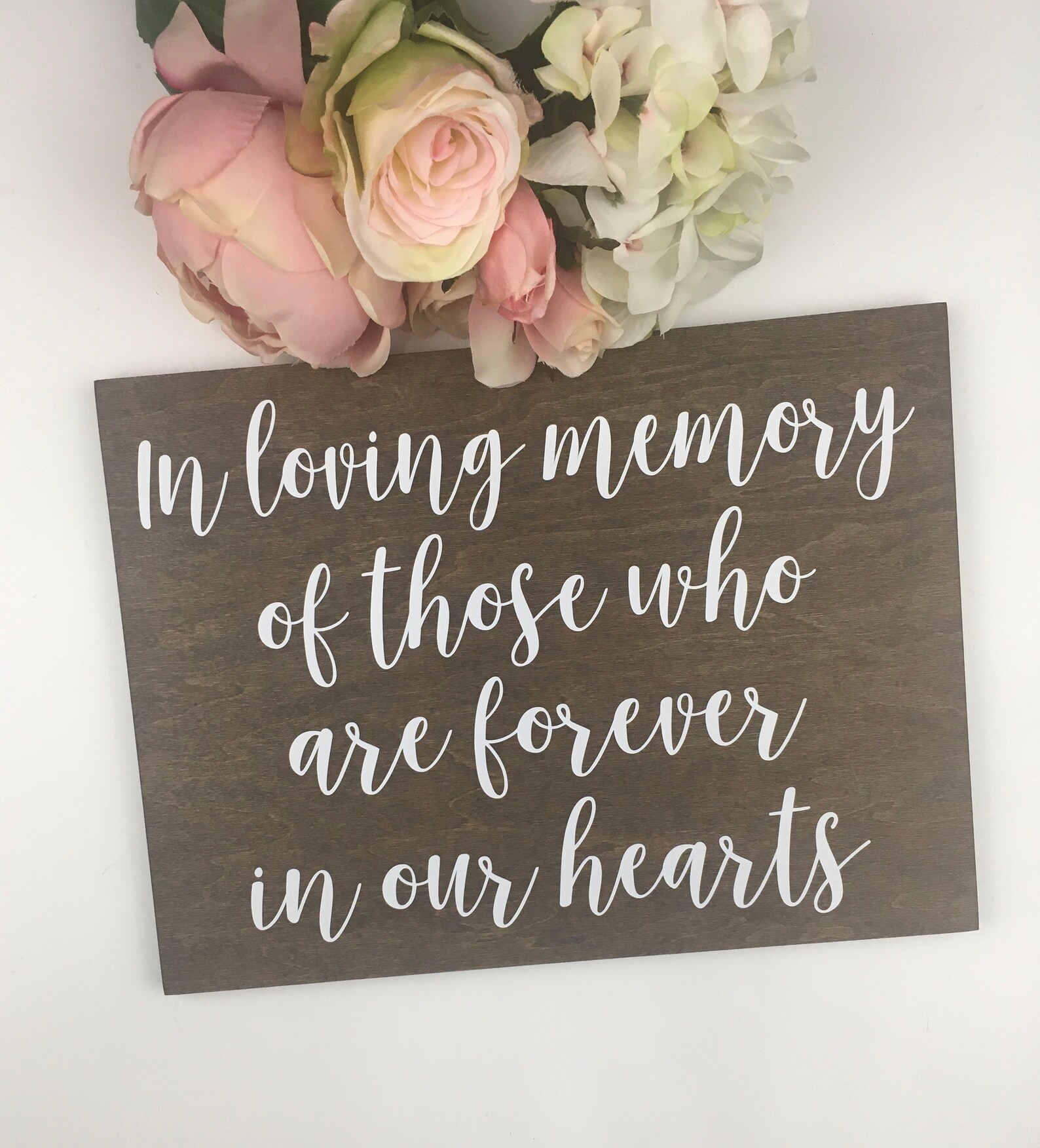 In Loving Memory of Those Who Are Forever in Our Hearts Wood | Etsy