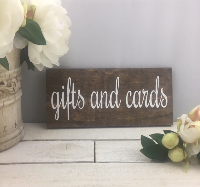 Gifts And Cards Sign-12x 5.5 Wood Sign-Country | Etsy