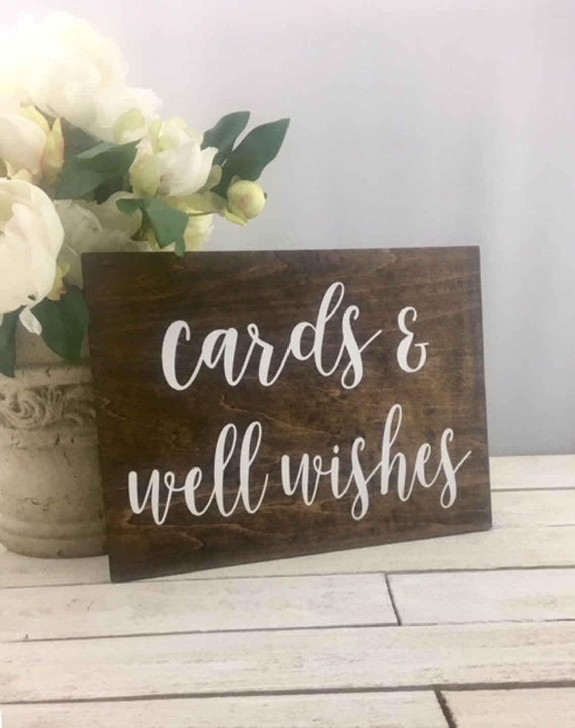 Cards and Well Wishes Sign-rustic 12x 9 - Etsy