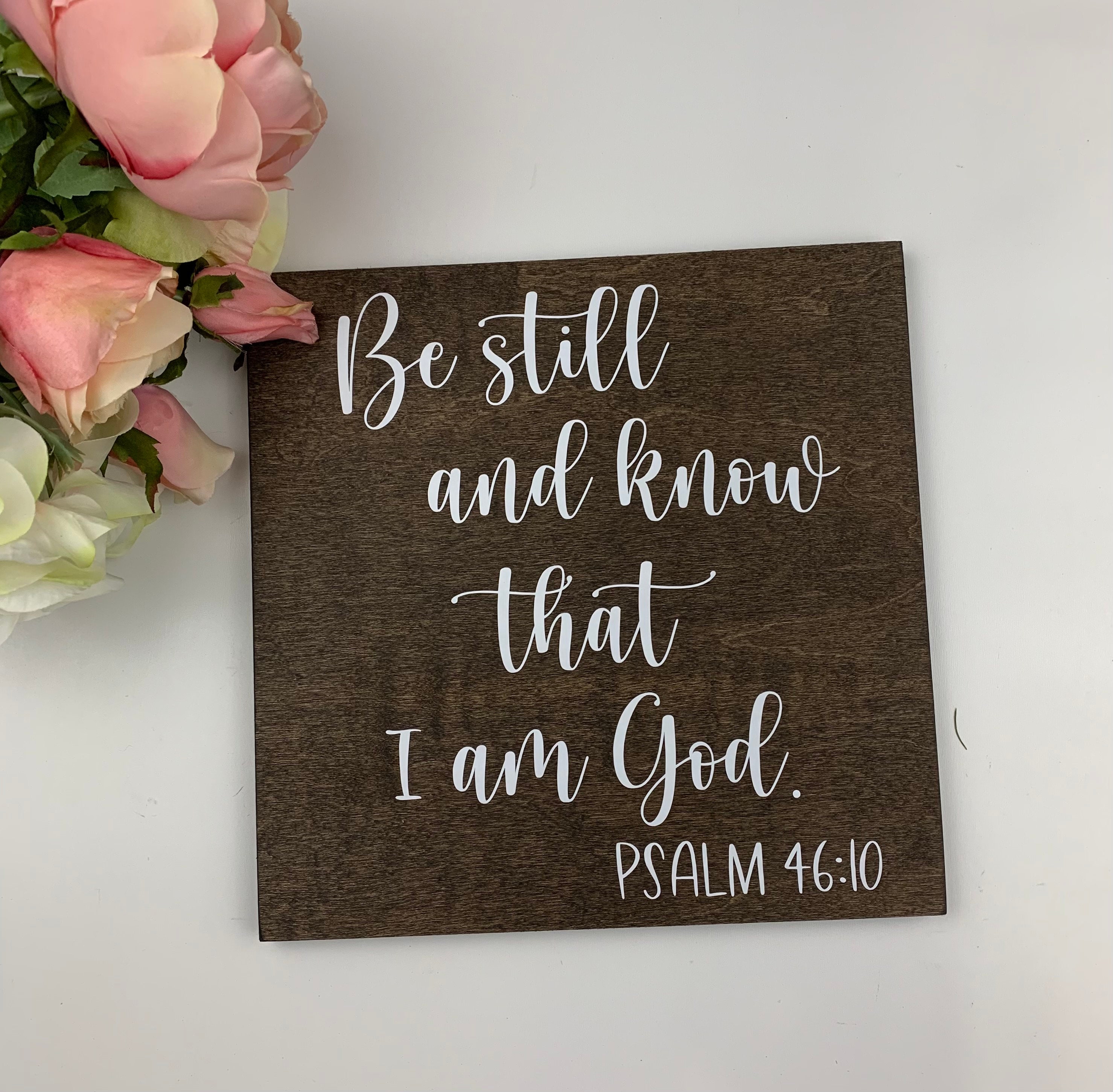 Be Still And Know That I Am God Sign-Wood Rustic 9x | Etsy