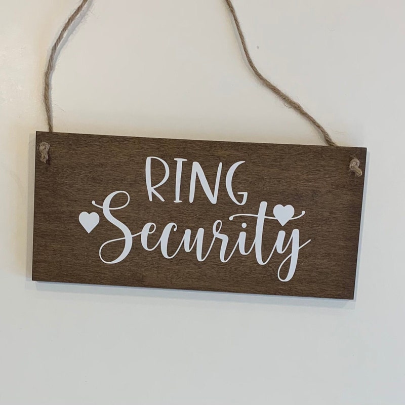 Ring Security Sign - Etsy