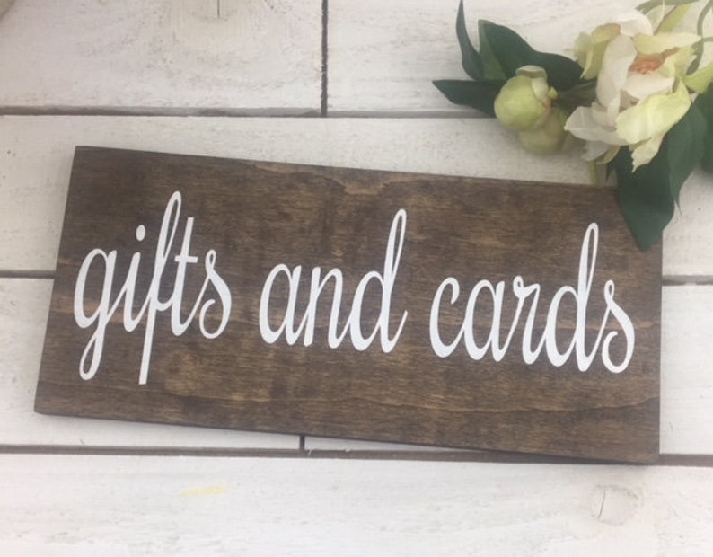 Gifts And Cards Sign-12x 5.5 Wood Sign-Country | Etsy