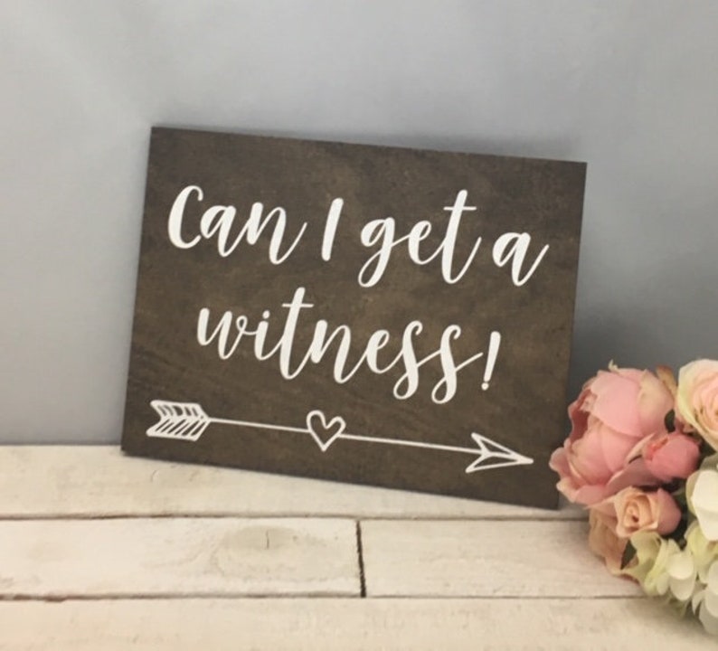 Can I Get A Witness Sign-12x 9 Rustic Wood - Etsy