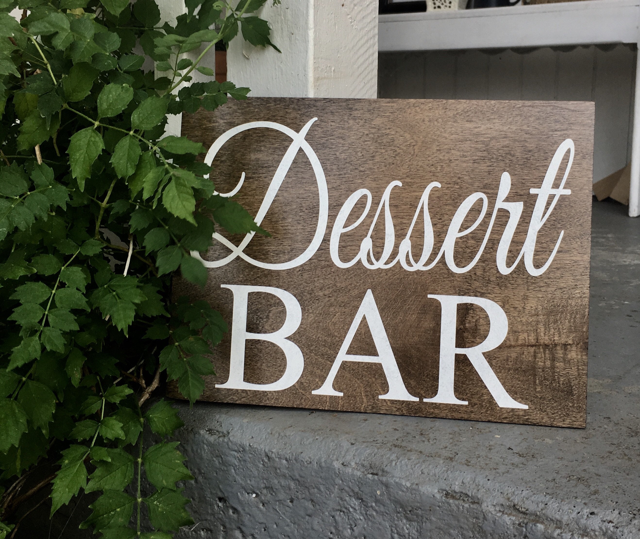 Dessert Bar Sign-rustic Dessert Bar Sign-9x 12 - Etsy