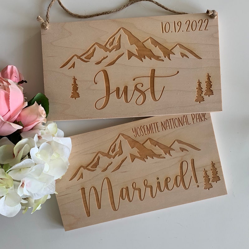 Just Married Signs - Etsy