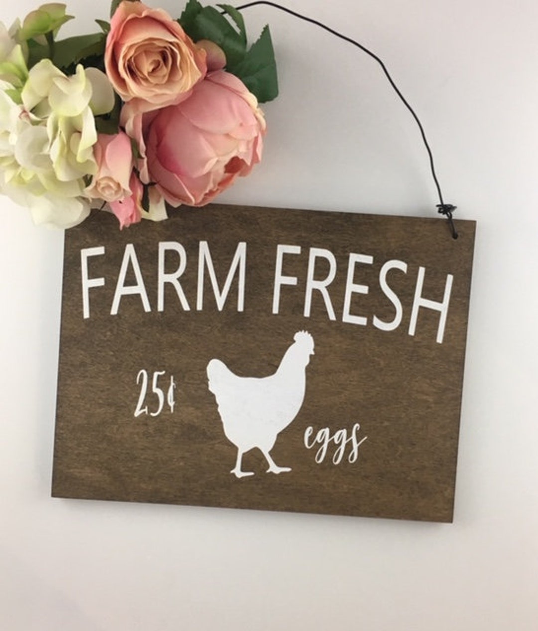 Farm Fresh Sign-kitchen Farm Fresh Sign-12"x 9" Wood Sign-country Wood ...