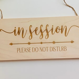 In Session Please Do Not Disturb Sign-rustic 12"x 5.5" Wood Sign-in ...