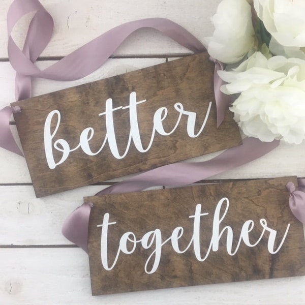 Better Together Chair Sign - Etsy