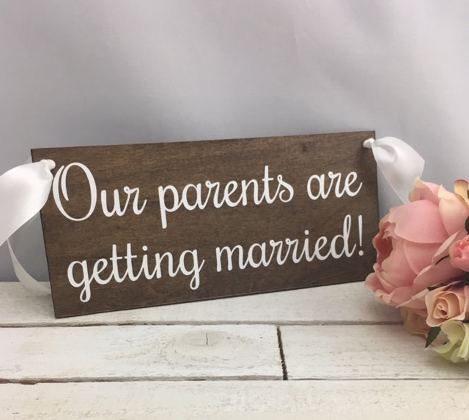 Our Parents Are Getting Married Sign-rustic Wedding - Etsy