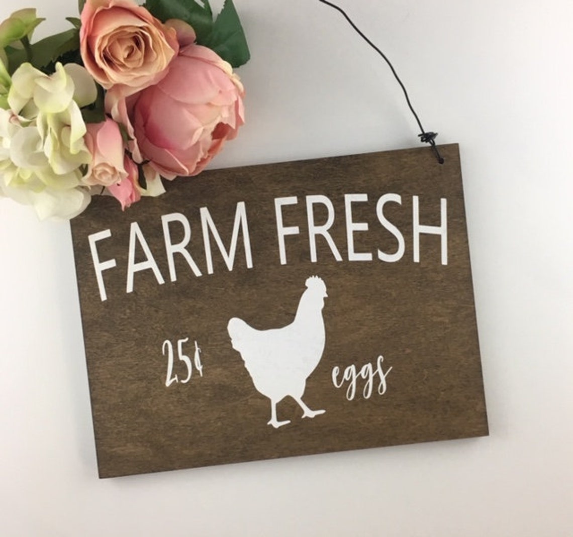 Farm Fresh Sign-kitchen Farm Fresh Sign-12x 9 Wood - Etsy
