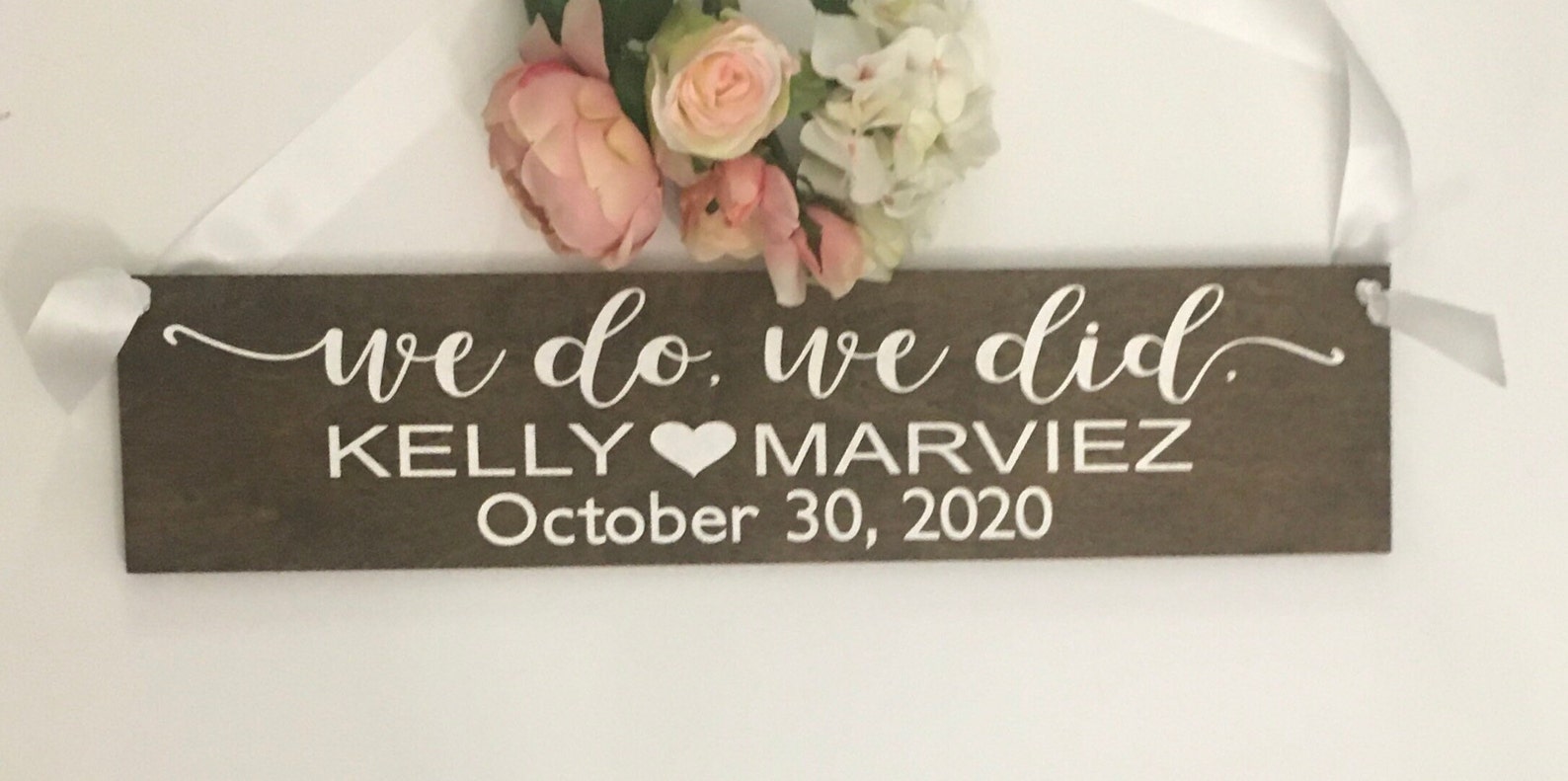 We Do We Did We Eloped Sign-rustic 24x 5.5 We | Etsy