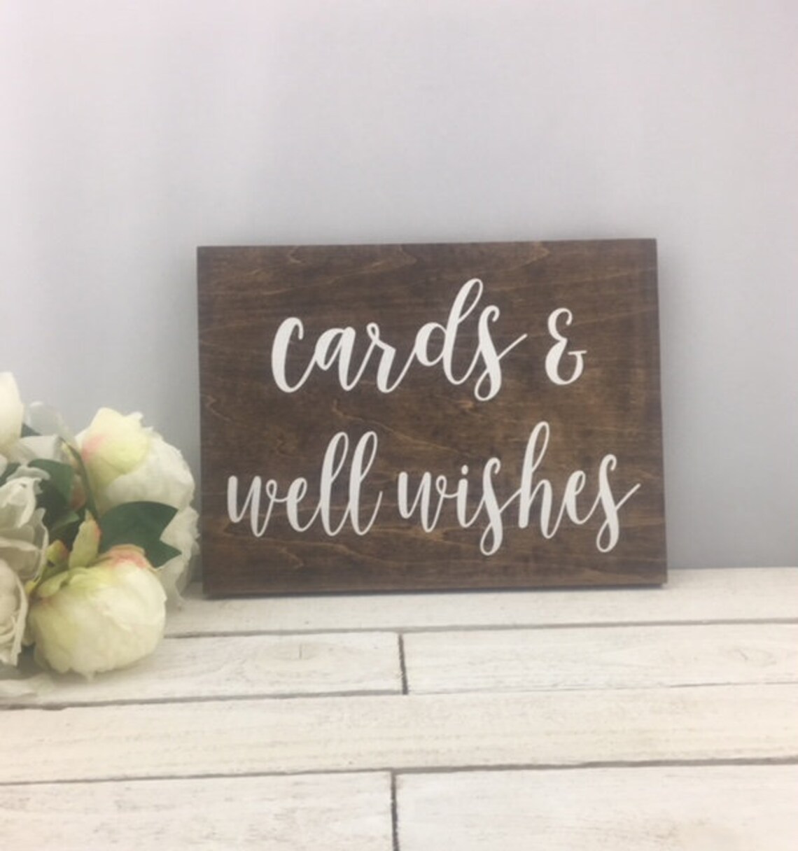 Cards and Well Wishes Sign-rustic 12x 9 - Etsy