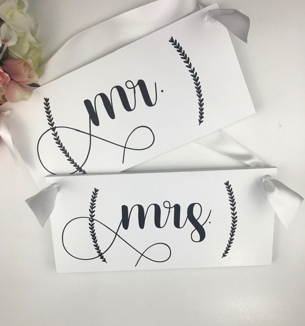 M. et Mme Signes de mariage-Rustique M. et Mme Président | Etsy