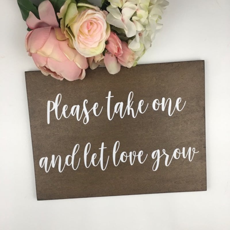Let Love Grow Sign - Etsy