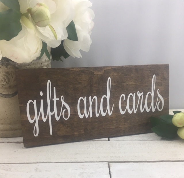 Gifts And Cards Sign-12x 5.5 Wood Sign-Country | Etsy