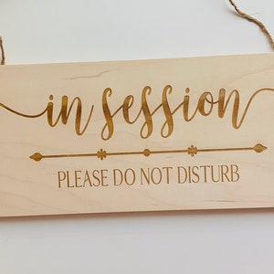 In Session Please Do Not Disturb Sign-rustic 12"x 5.5" Wood Sign-in ...