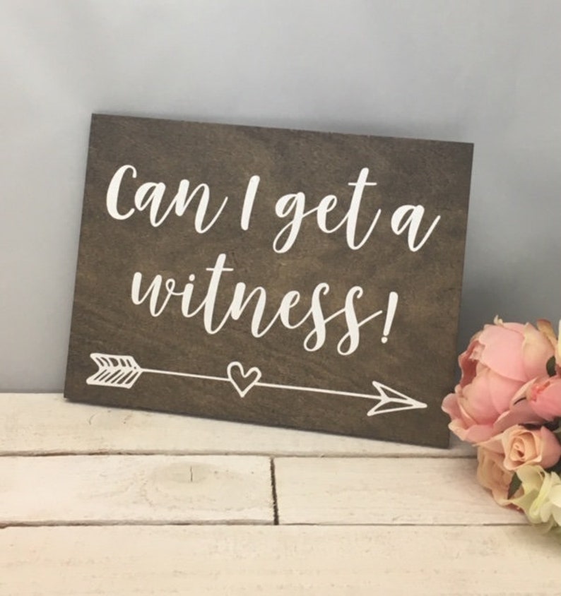 Can I Get A Witness Sign-12x 9 Rustic Wood - Etsy