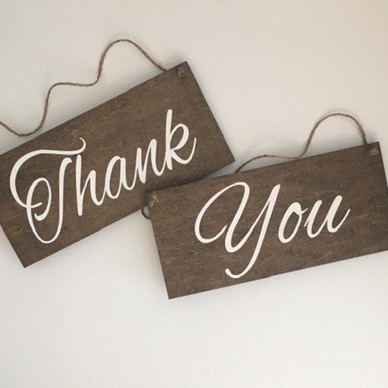 Thank You Sign - Etsy