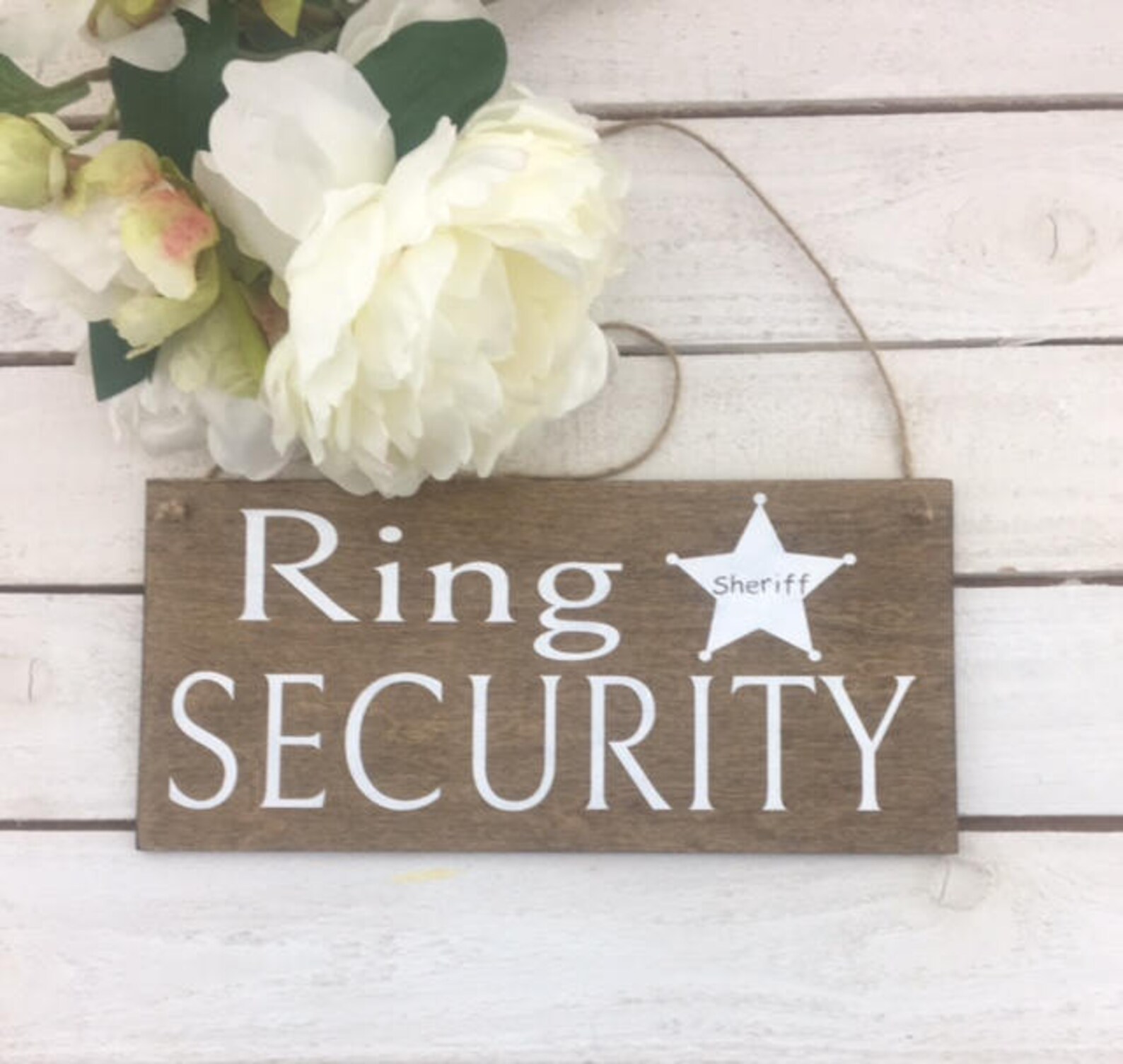 Ring Security Sign-rustic Wedding Sign-ring Bearer | Etsy