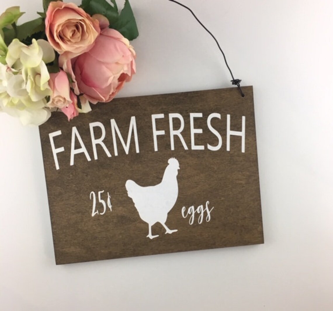 Farm Fresh Sign-kitchen Farm Fresh Sign-12x 9 Wood - Etsy