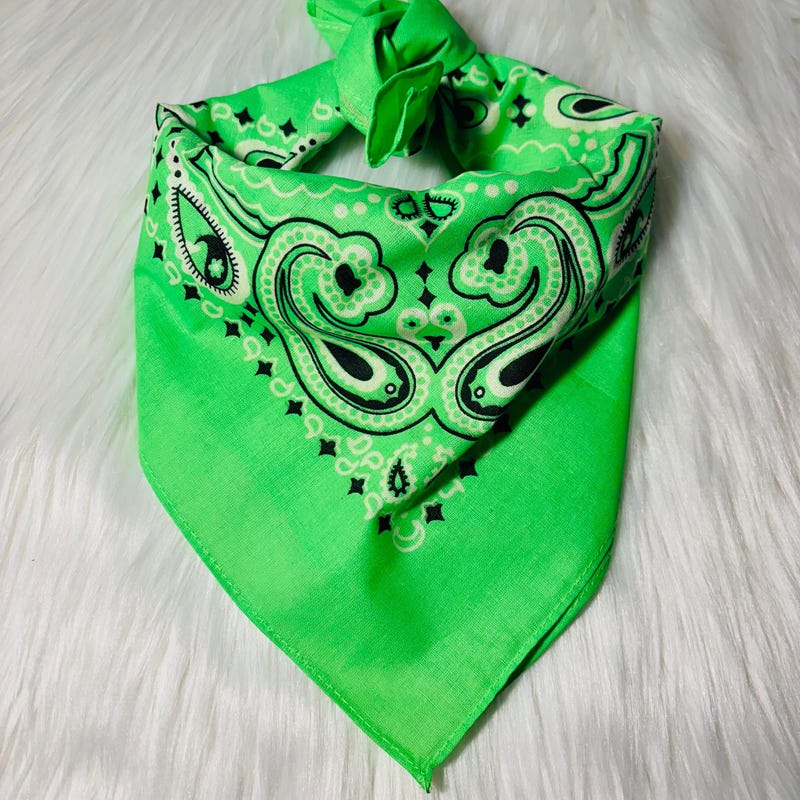 Lime Green Scarf - Etsy