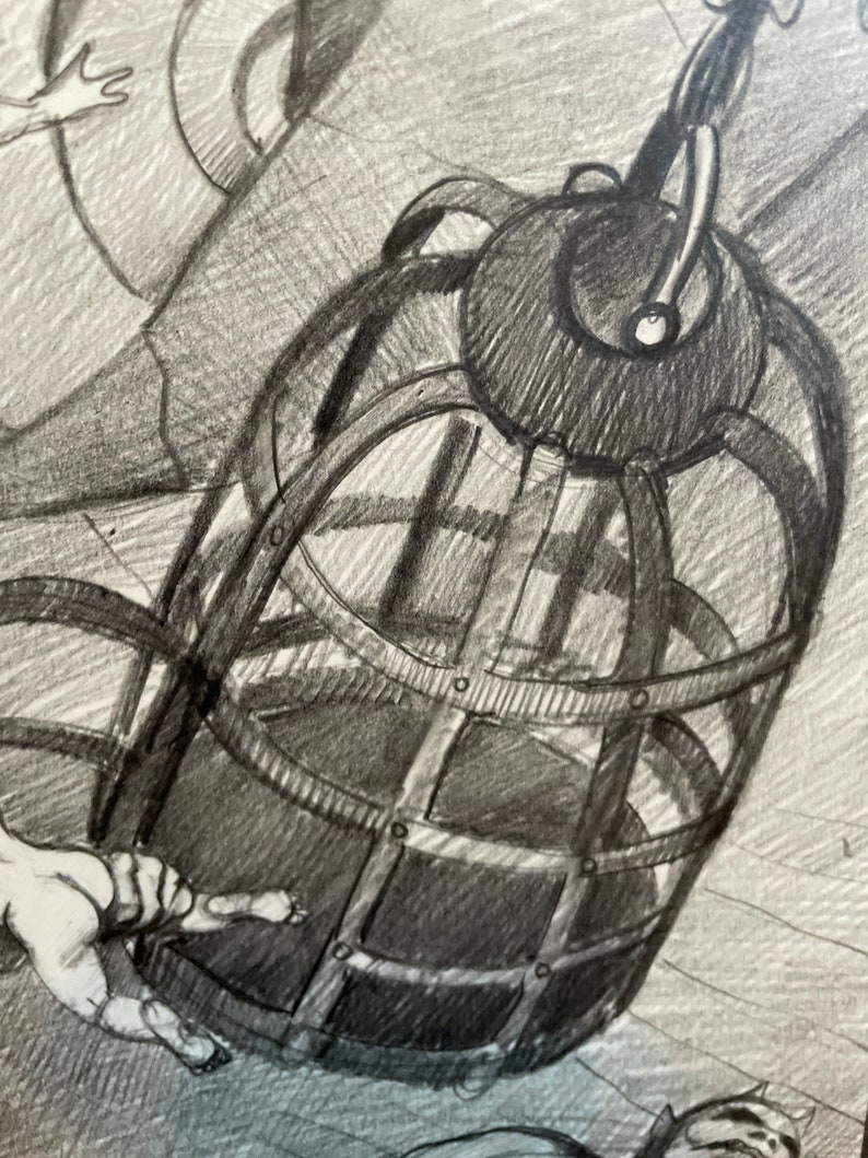 Artist Roel Wielinga Original Artist 7th System Sirius Comics Hand ...