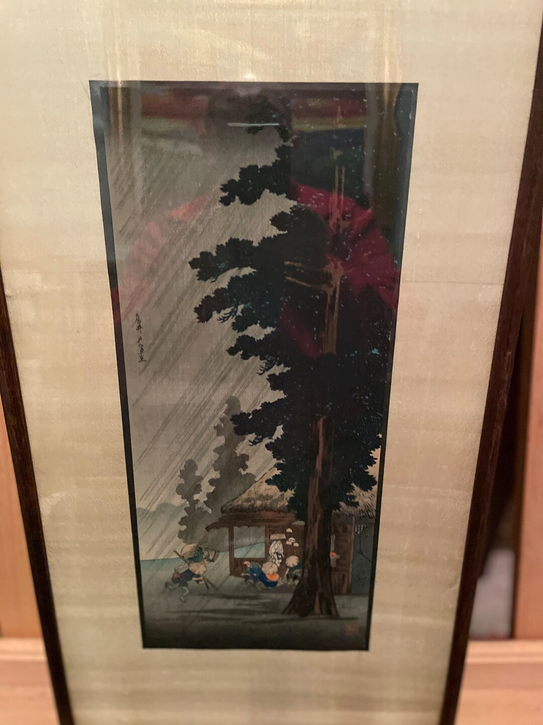 Hiroaki Takahashi (shotei) – Sudden Shower at Takaido Woodblock Print ...