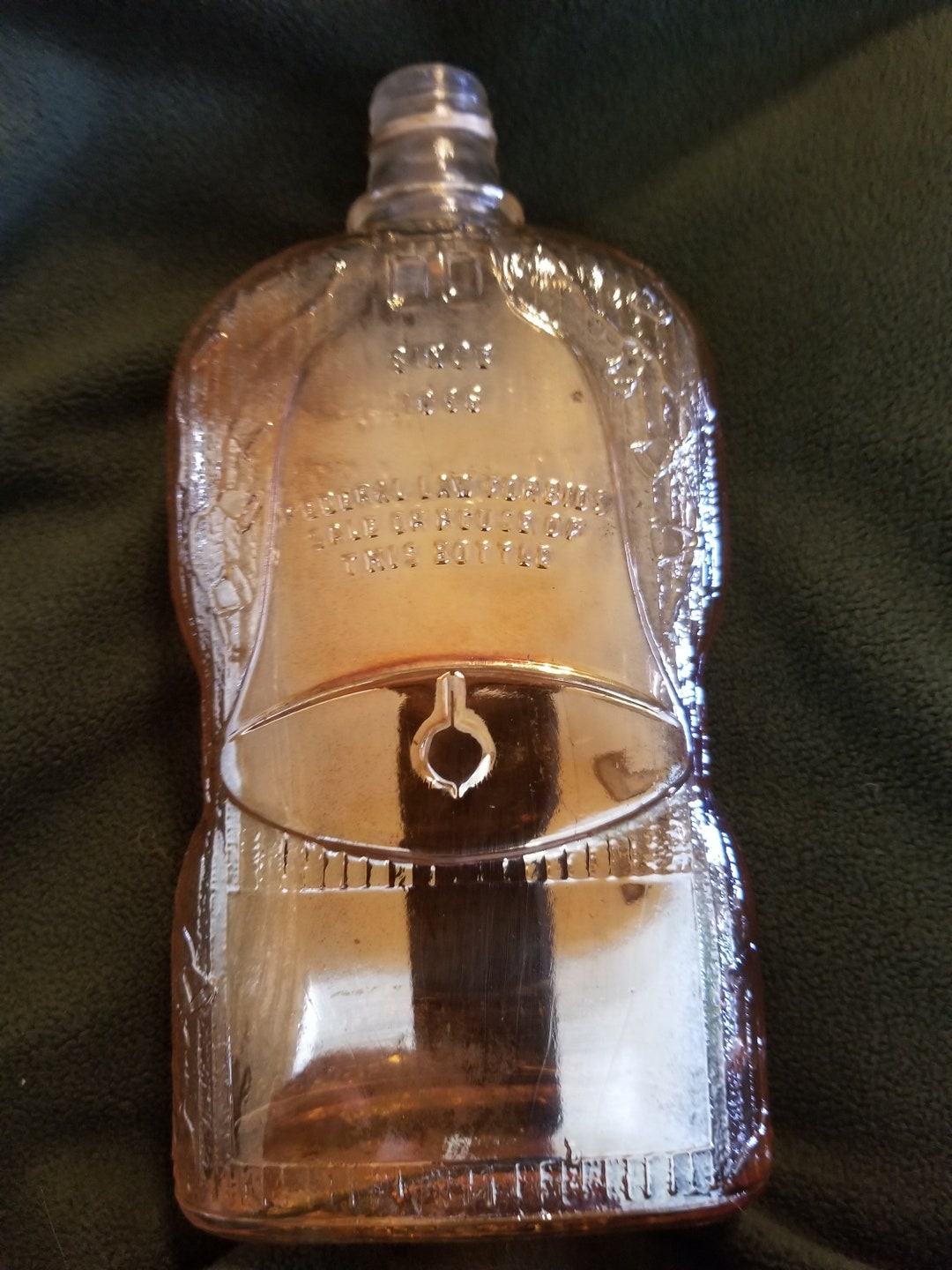 Vintage Carnival Glass 1940s Golden Wedding Carnival LARGE Glass Whisky ...