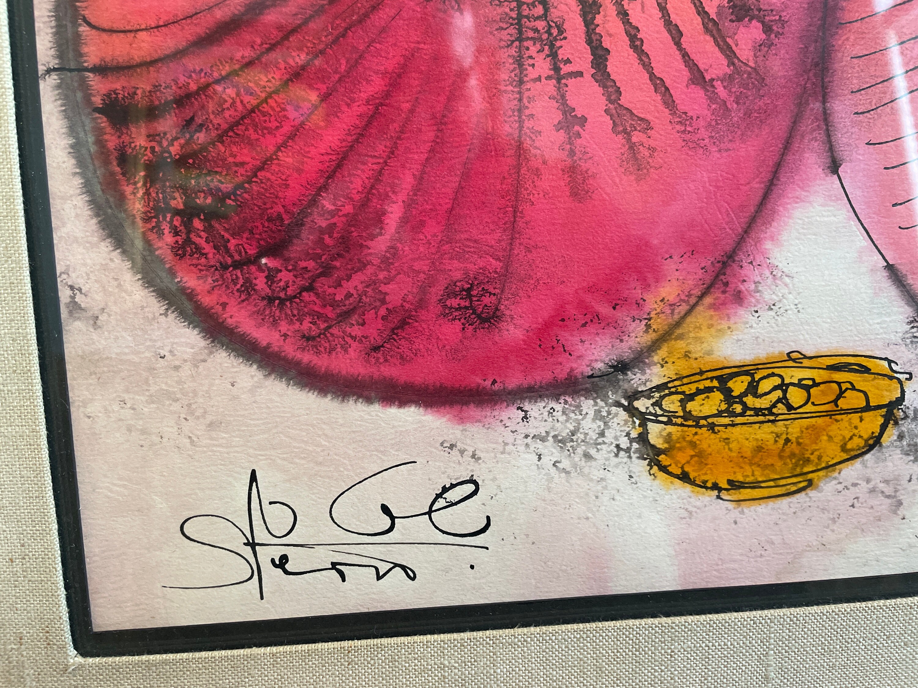 Original 1978 Yossi Stern Watercolor Large 20”x15” - Etsy