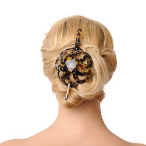 Modern Vintage Leopard Print Cellulose Acetate Hair Forks - Etsy