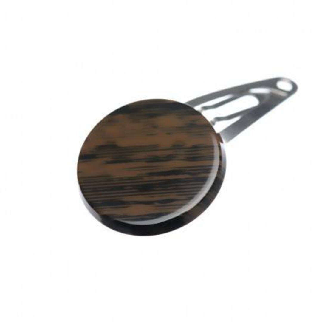 Very Small Size Round Shape Hair Snap in Wood - Etsy