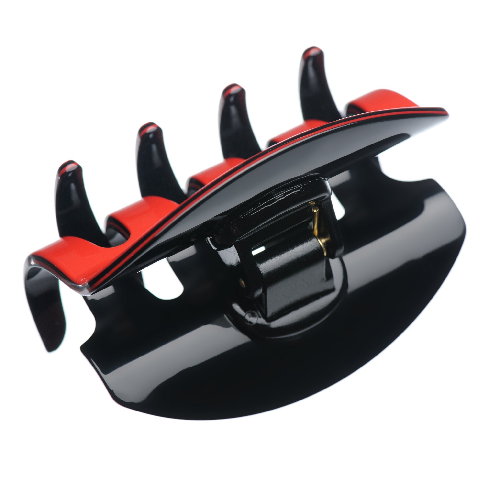 Medium Size Red and Black Hair Claw Hair Clip Beautiful Girls - Etsy