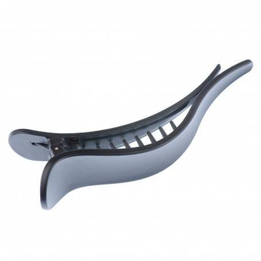Medium Size Regular Shape Alligator Hair Clip in Black - Etsy