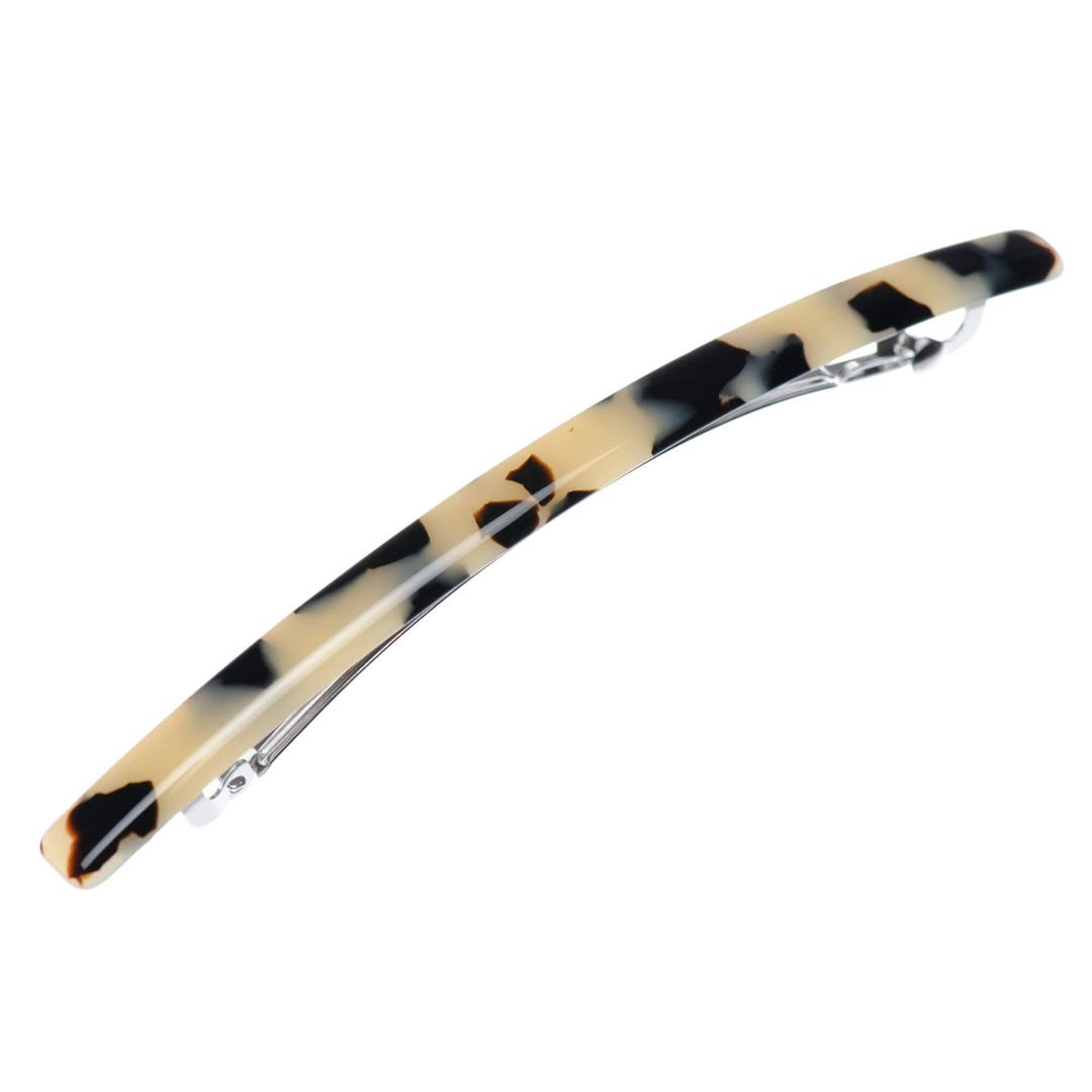 Geometric Print Long French Clip Barrette Clip Fashion Acetate - Etsy