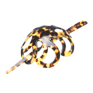 Modern Vintage Leopard Print Cellulose Acetate Hair Forks - Etsy