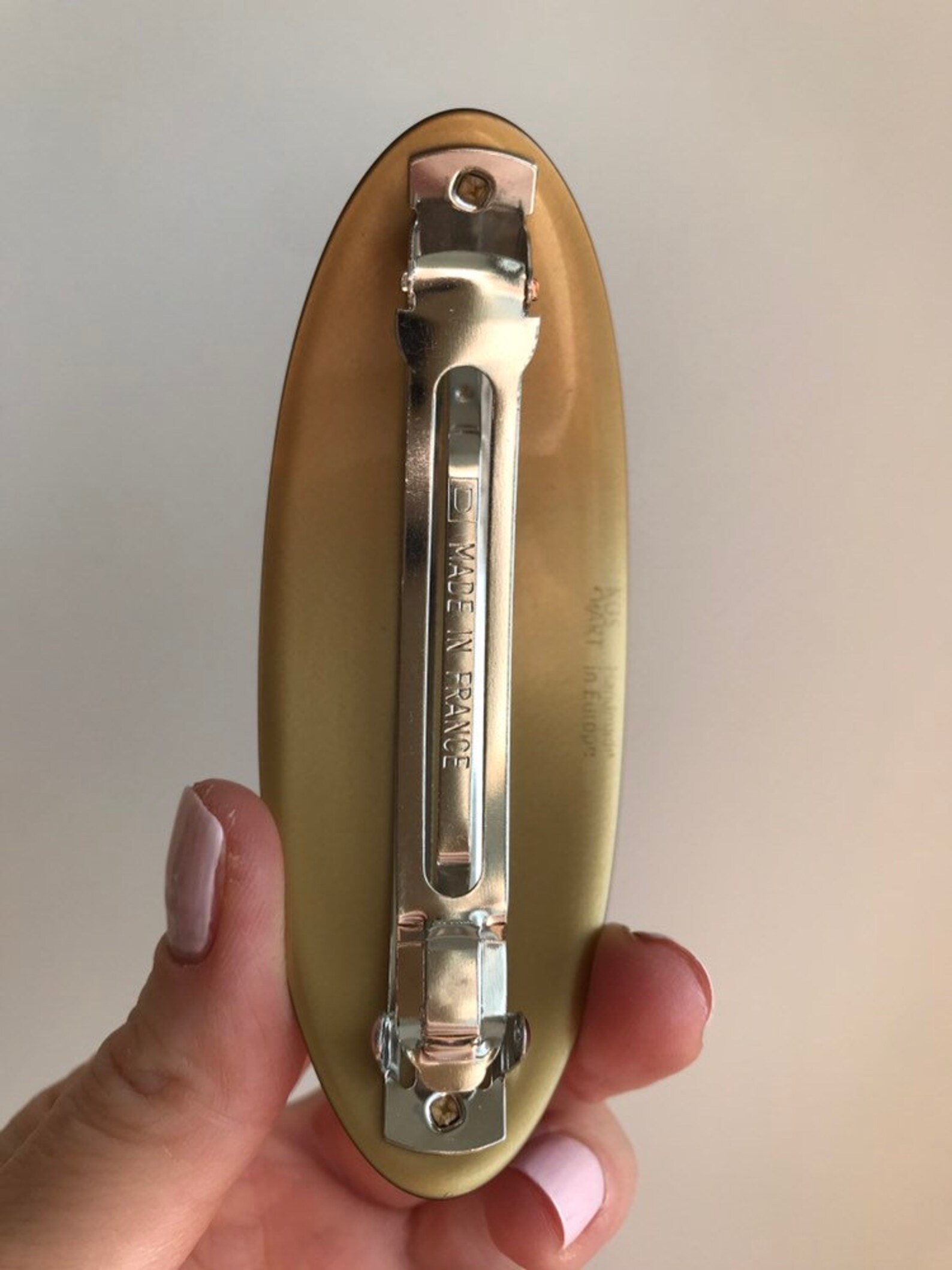 Amber Design French Barrette Women Hair Accessory Barrette for | Etsy