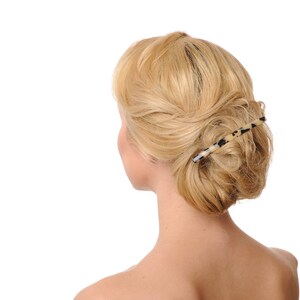 Geometric Print Long French Clip Barrette Clip Fashion Acetate - Etsy