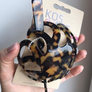 Modern Vintage Leopard Print Cellulose Acetate Hair Forks - Etsy