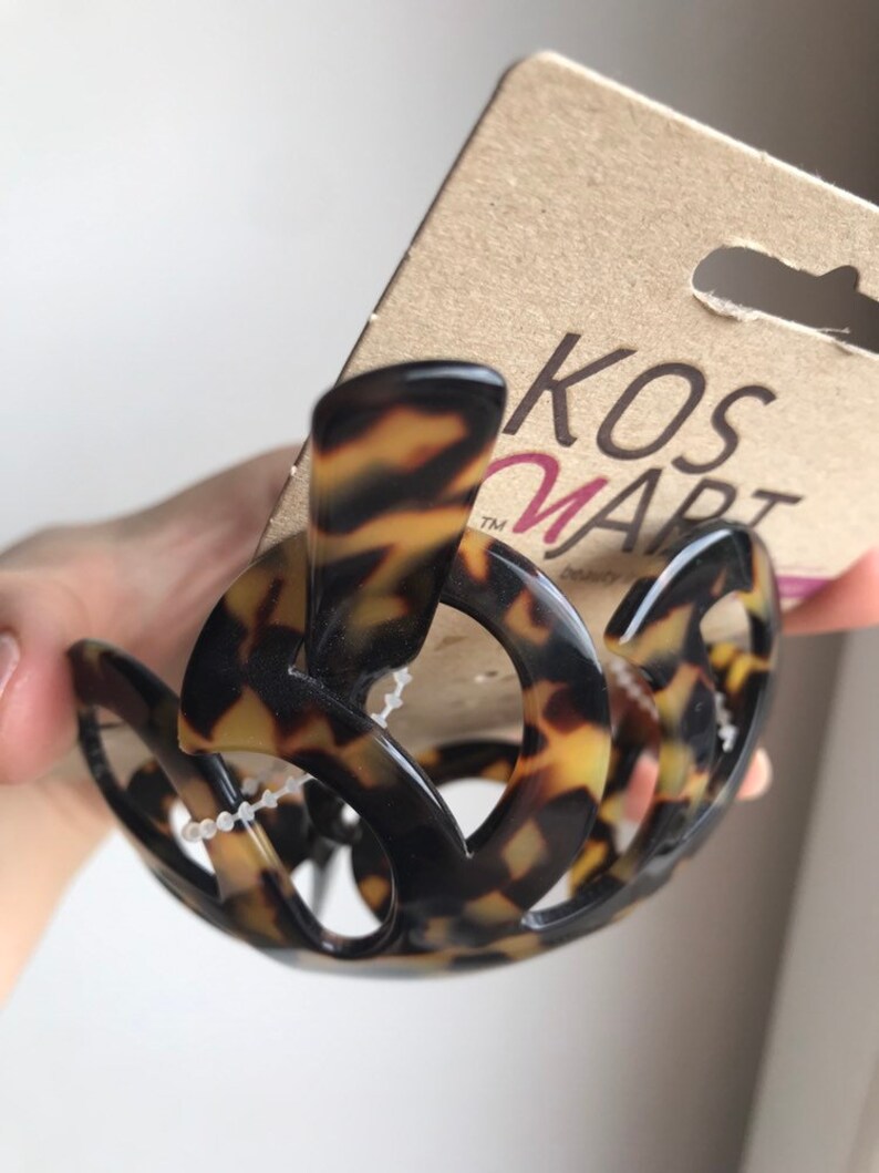 Modern Vintage Leopard Print Cellulose Acetate Hair Forks | Etsy