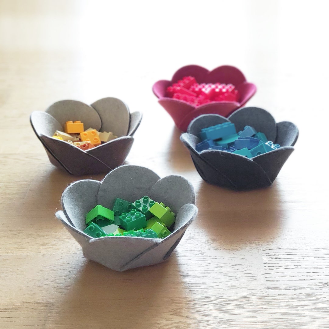 Storage Basket, Modern Containers, Kitchen Organizer, Wool Felt, 8 ...