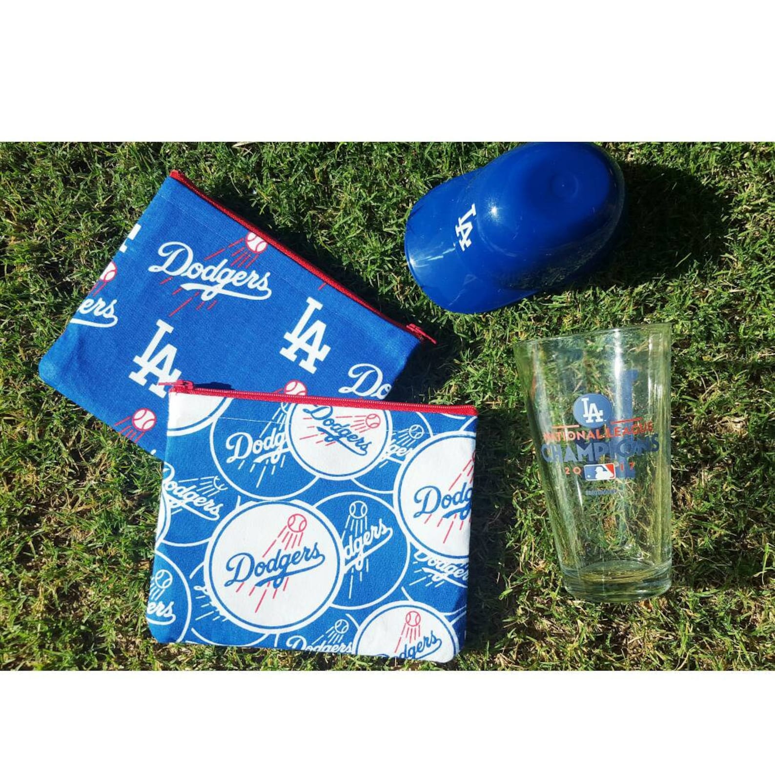 Los Angeles Dodgers BaseBall Makeup bag Travel bag | Etsy