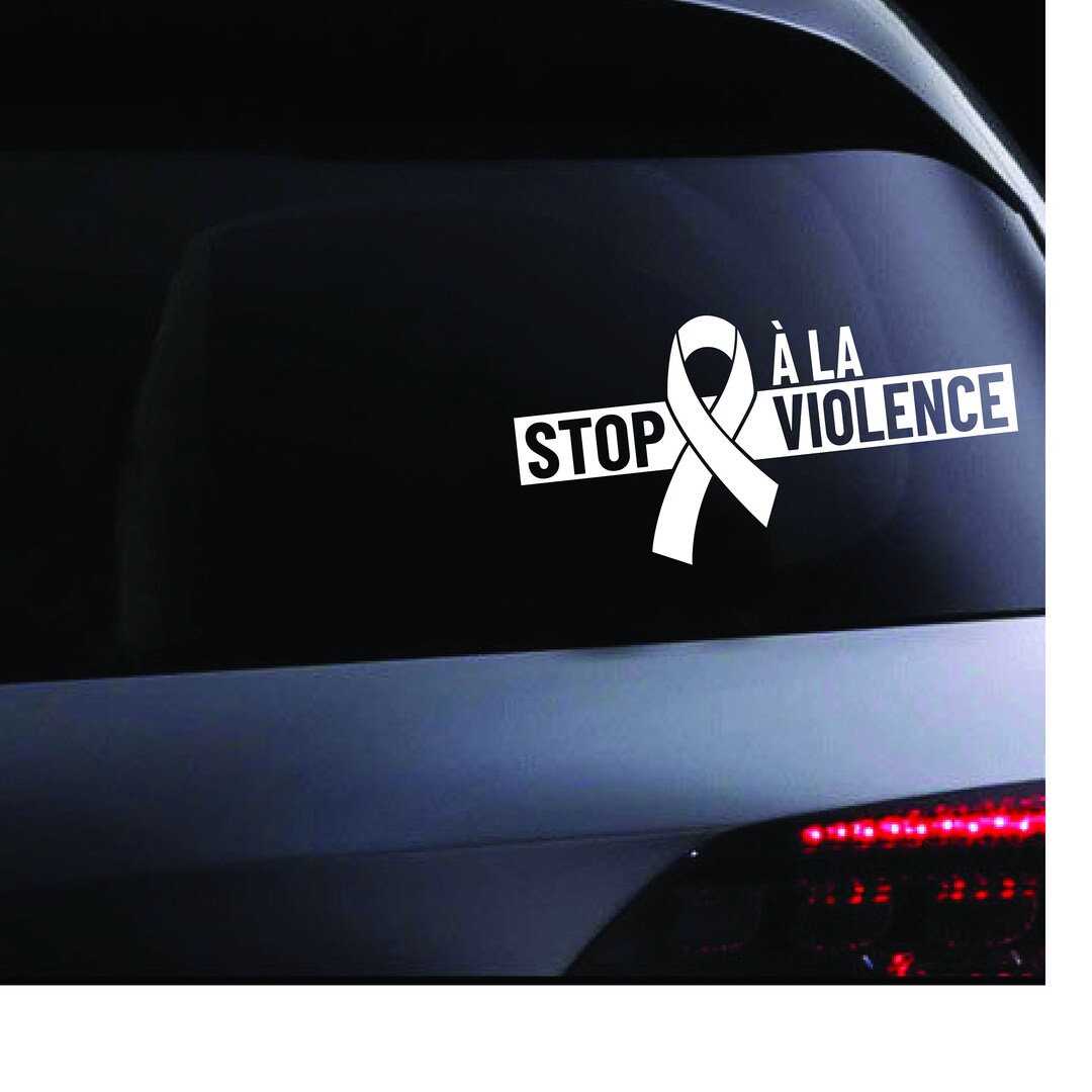 Stop Violence Sticker | Stop Violence Against Women #cestassez - Etsy