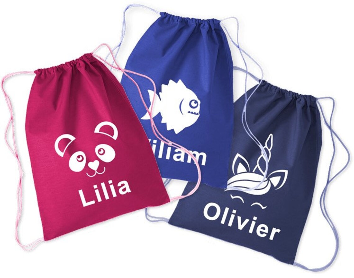 Drawstring Bag for Physical Education, Child's Transport Bag for School ...