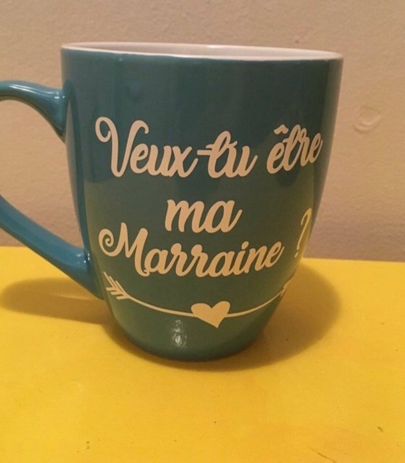 Veux-tu être ma marraine Autocollant pour tasse verre de - Etsy Canada