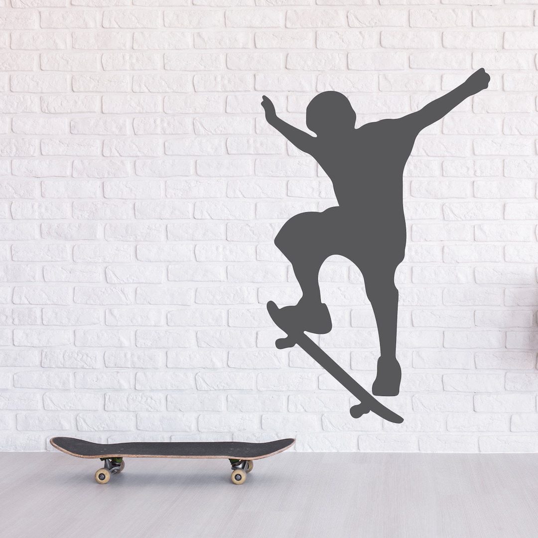 Autocollant skate, Skateboard mural - Etsy Nederland