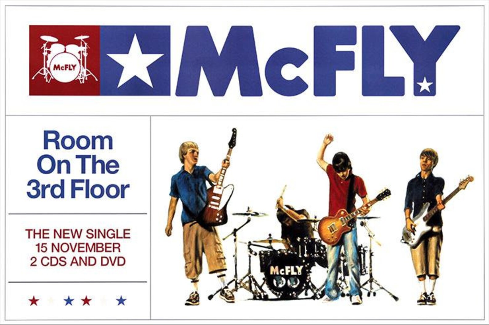 McFly poster Room on the 3rd Floor. Original | Etsy