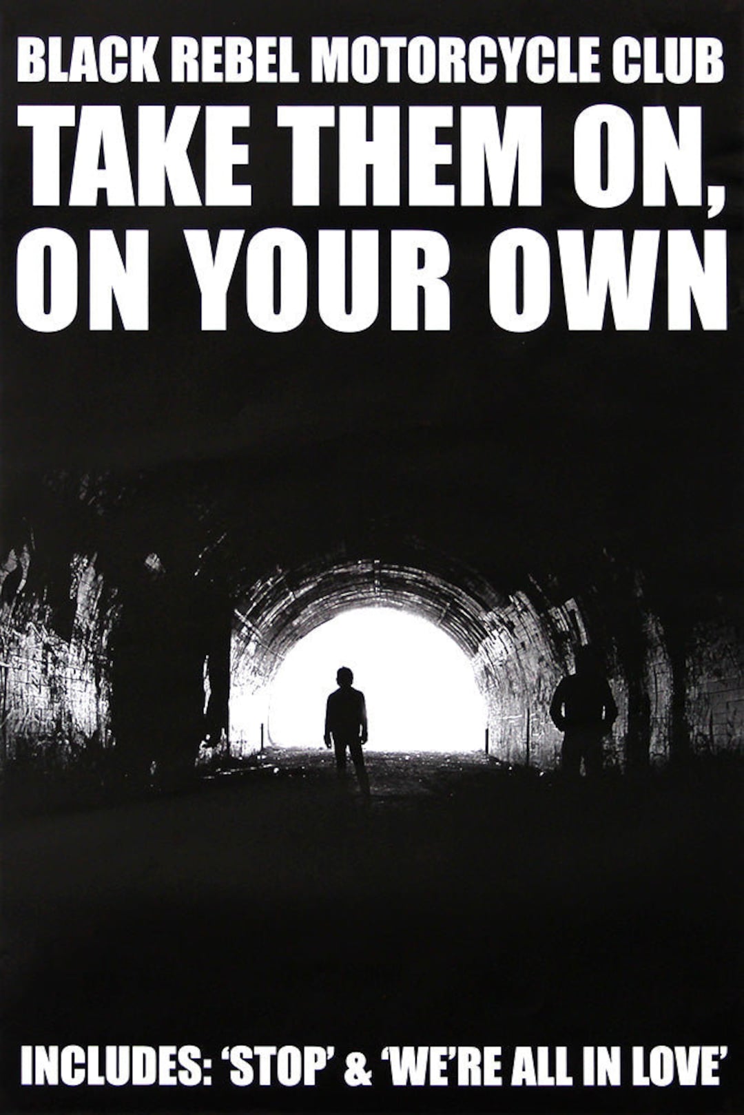 Black Rebel Motorcycle Club Poster Take Them On, on Your Own - Etsy