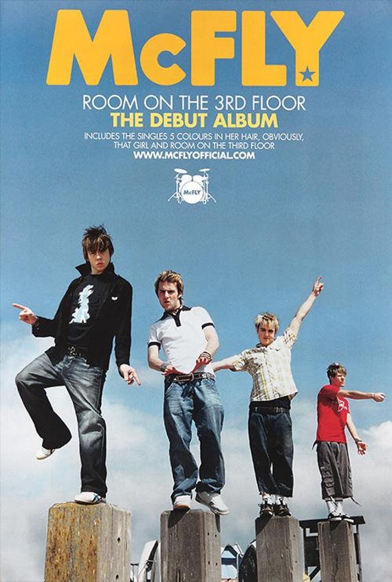 McFly poster Room on the 3rd Floor. Original | Etsy